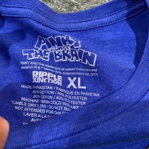 Ripple Junction | Shirts | Ripple Junction Pinky The Brain Blue Tee ...